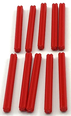 Lego 10 New Red Technic Axle 6 Rods Pieces Parts | eBay