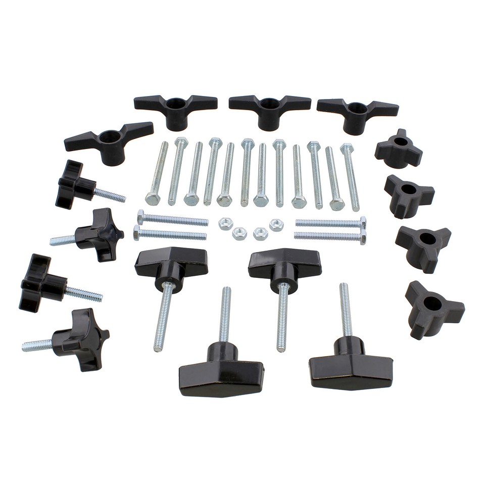 DCT | Jig Hardware Kit – 36 Pc Hardware Kit for Woodworking Jigs and ...