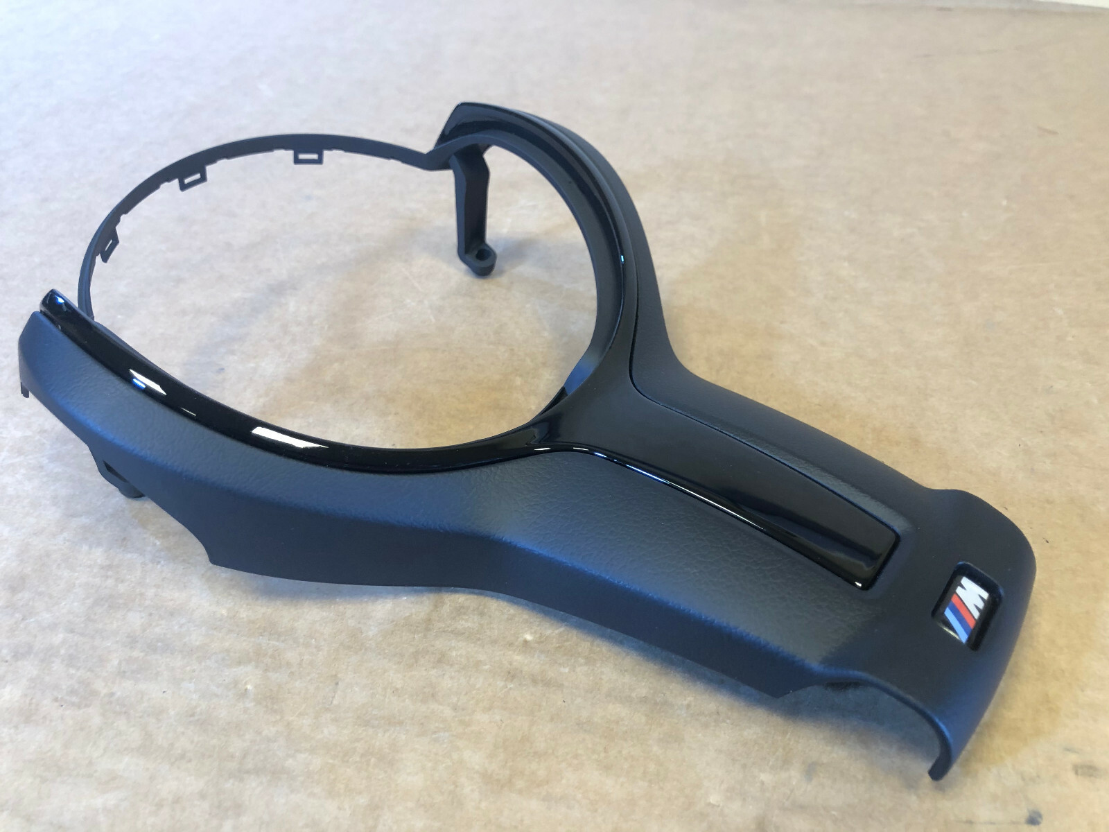 BMW 1 2 3 4 5 6 F-series GENUINE M Steering Wheel Cover BLACK trim ...