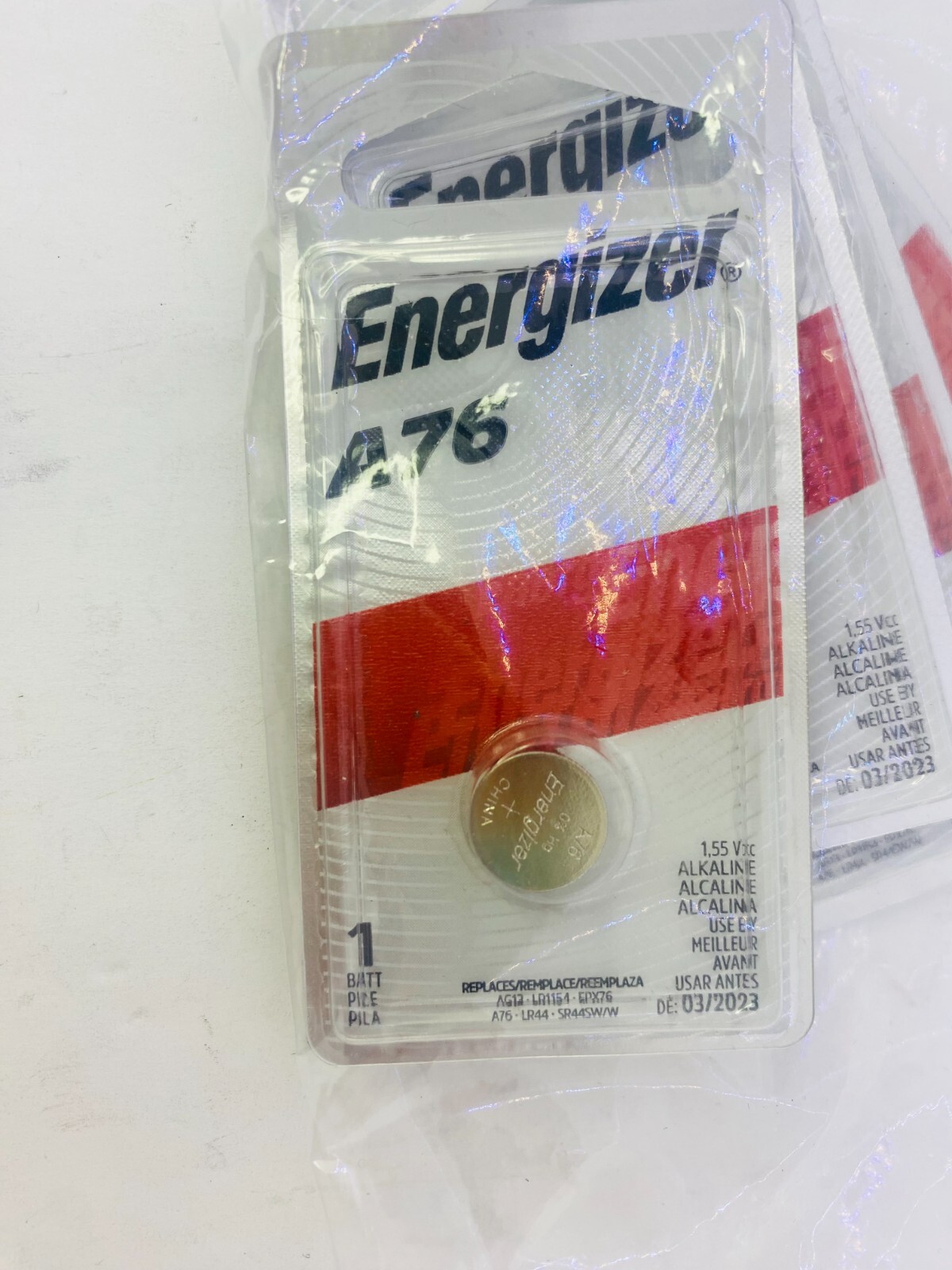 Energizer A76 Alkaline Coin Battery 1.5V Replaces AG13 LR1154 EPX76 ...