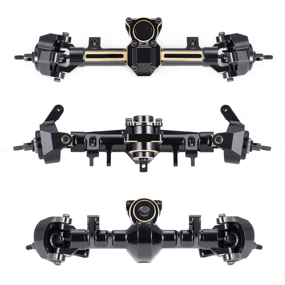 FLYXM Upgrade Brass Front / Rear Axle Upgrades For 1/24 Axial SCX24 RC ...