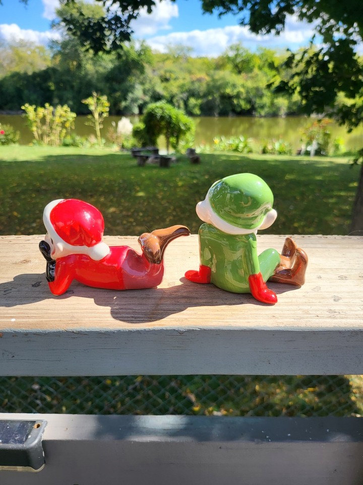 2 Elfs Figurine Christmas | eBay