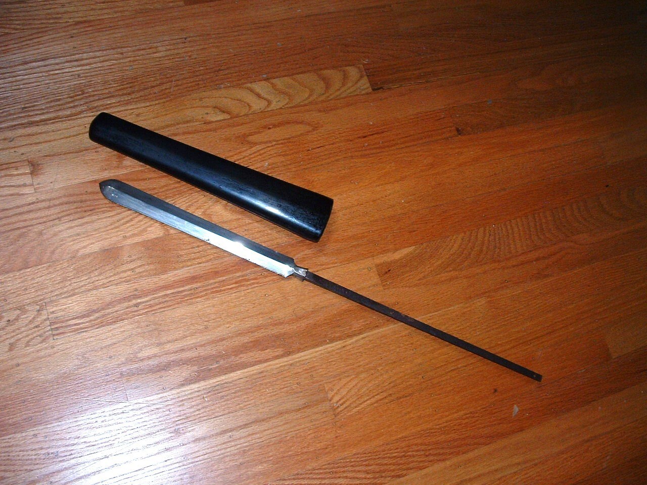 [GN1-07-3-20] Japanese Sword: Kaneyoshi Long Yari Blade with Saya | eBay