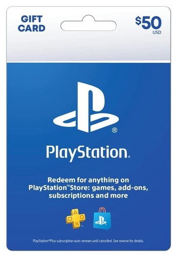 Sony Playstation Store $50 Psn Gift Card - Ps5 Ps4 Ps3 | eBay