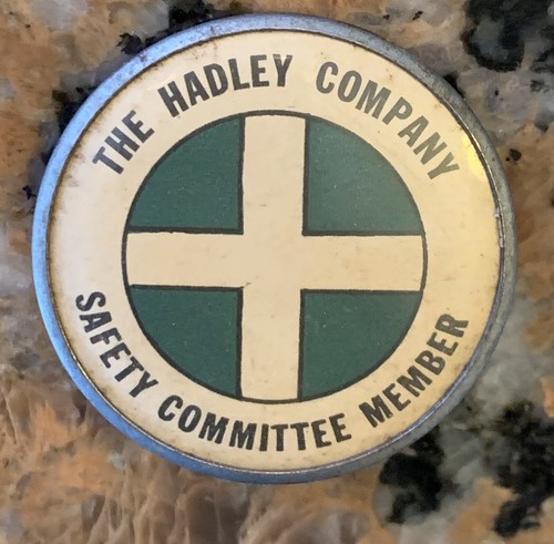1929 Hadley Co. Safety Committee Badge 1.75” | eBay
