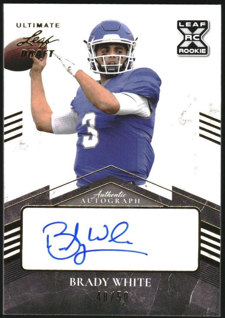 2021 Leaf Ultimate Draft - Brady White #BA-BW1 Gold /50 (AU, RC) for ...