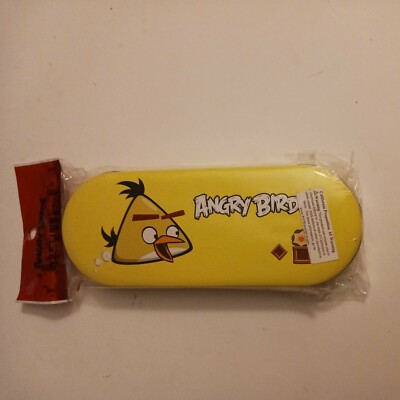 Angry Birds Metal Yellow Pencil Case Pencil Box Stationery A | eBay