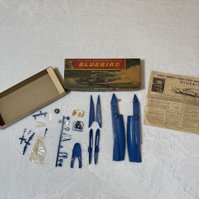 Merit Plastic Model Kit Donald Campbell's Bluebird K7 Jet Boat Complete ...