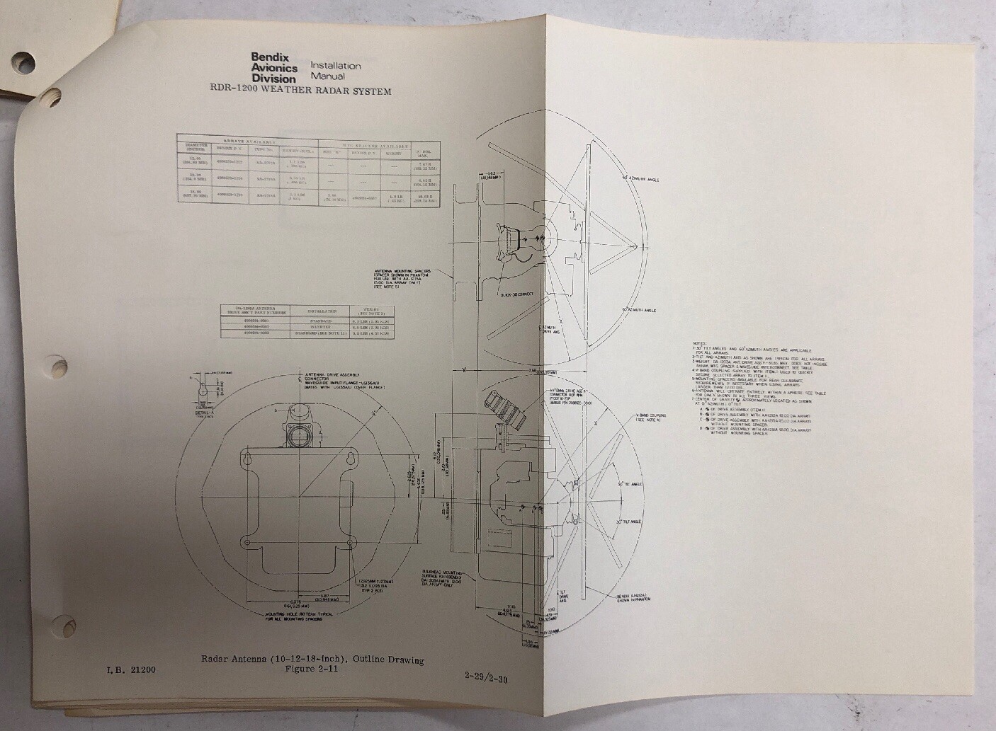 Bendix RDR-1200 Weather Radar System Installation Manual 1977- Original | eBay