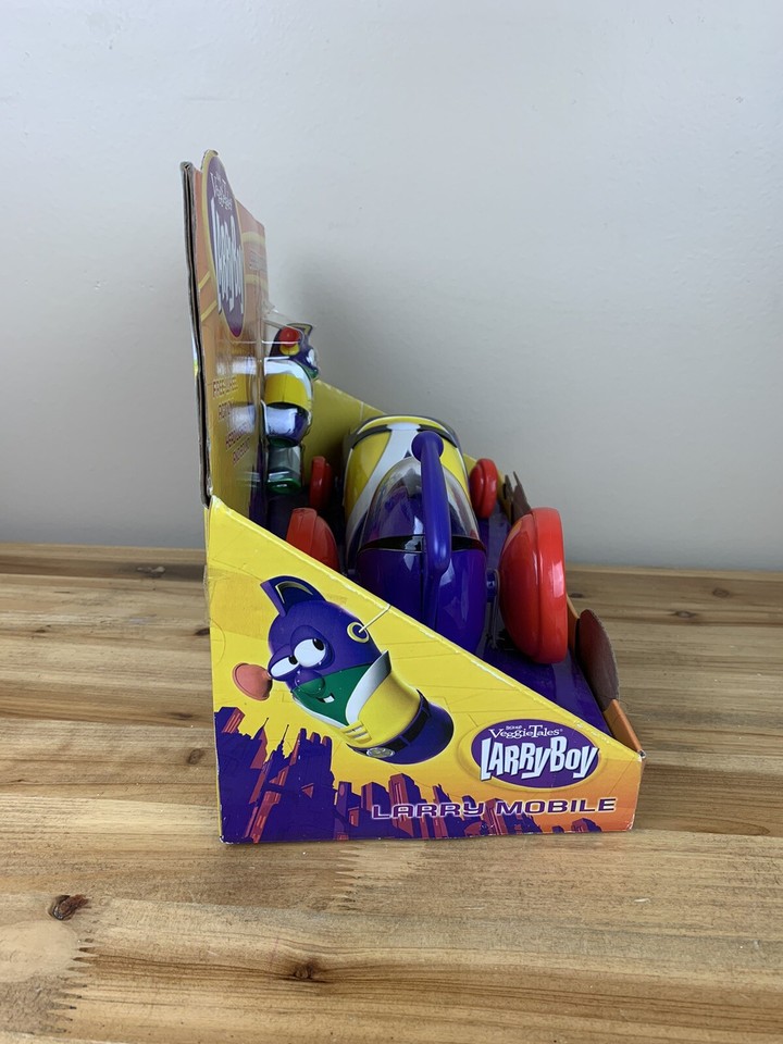 VeggieTales LarryBoy Larry-Mobile Car BRAND NEW w/Alfred Figure RARE ...