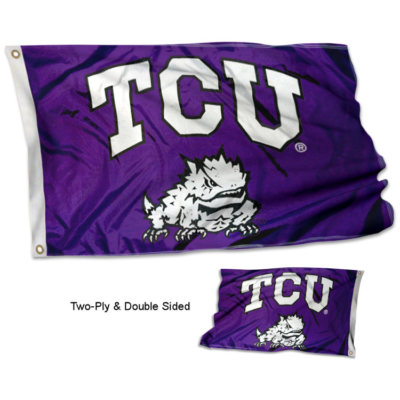 TCU Banner Flag Texas Christian Double Sided | eBay