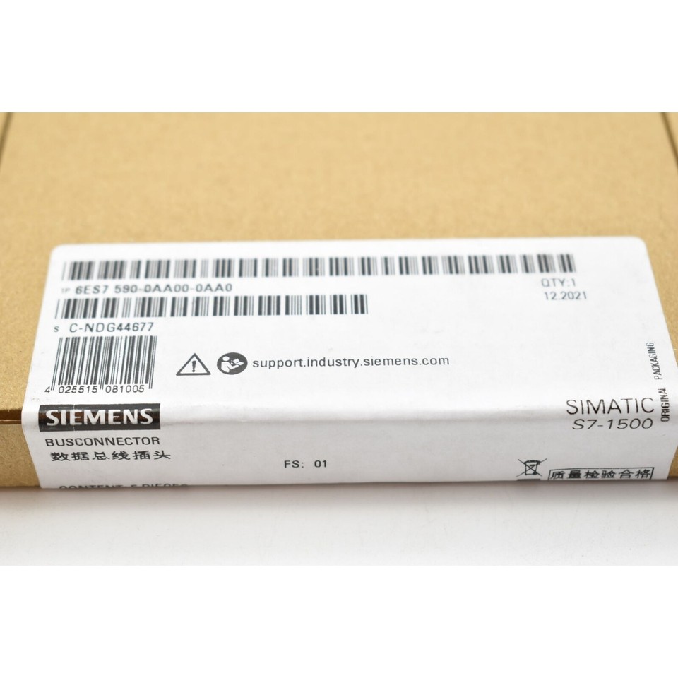 Siemens S7-1500 U-Connector 6ES7590-0AA00-0AA0 New 6ES7 590-0AA00-0AA0 ...