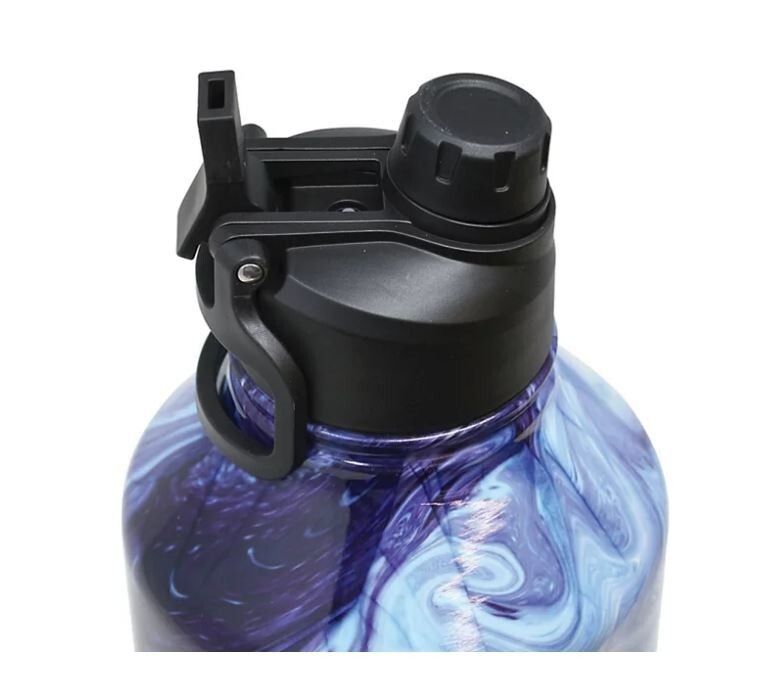 Hydraflow 64-Ounce Double Wall Stainless Steel Growler Bottle with 2-in ...