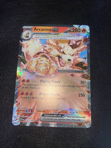 Arcanine EX 032/198 NM/M Scarlet and Violet Pokemon Card | eBay