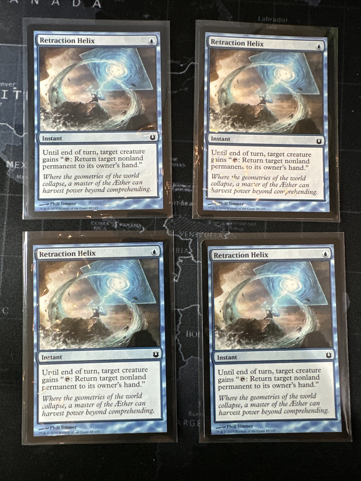 MTG Retraction Helix Born of the Gods 49/165 Regular Common 4X | eBay