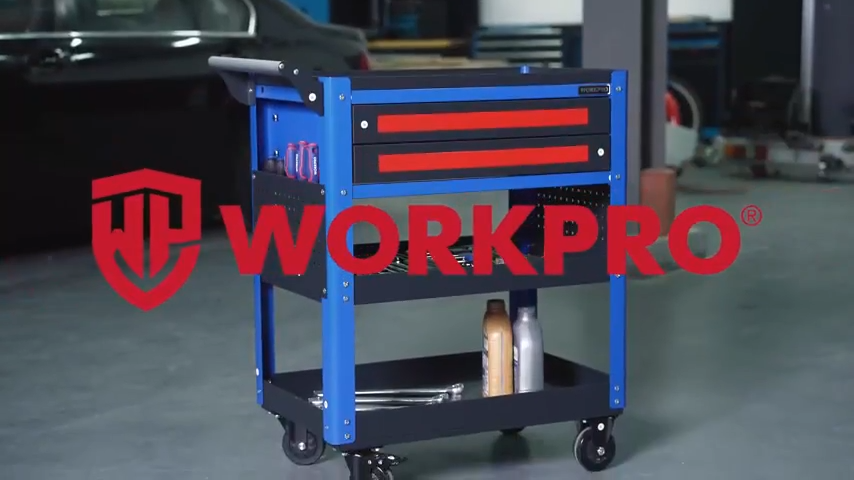 WORKPRO 28" 2-Drawer Rolling Tool Cart Heavy Duty Utility Cart Storage ...