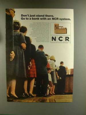 1967 NCR Computer Ad - Go To a Bank With NCR System | eBay