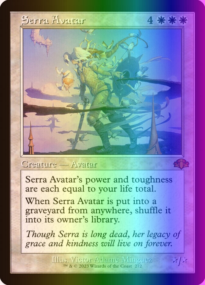 MTG Magic the Gathering Serra Avatar (272/520) Dominaria Remastered LP ...