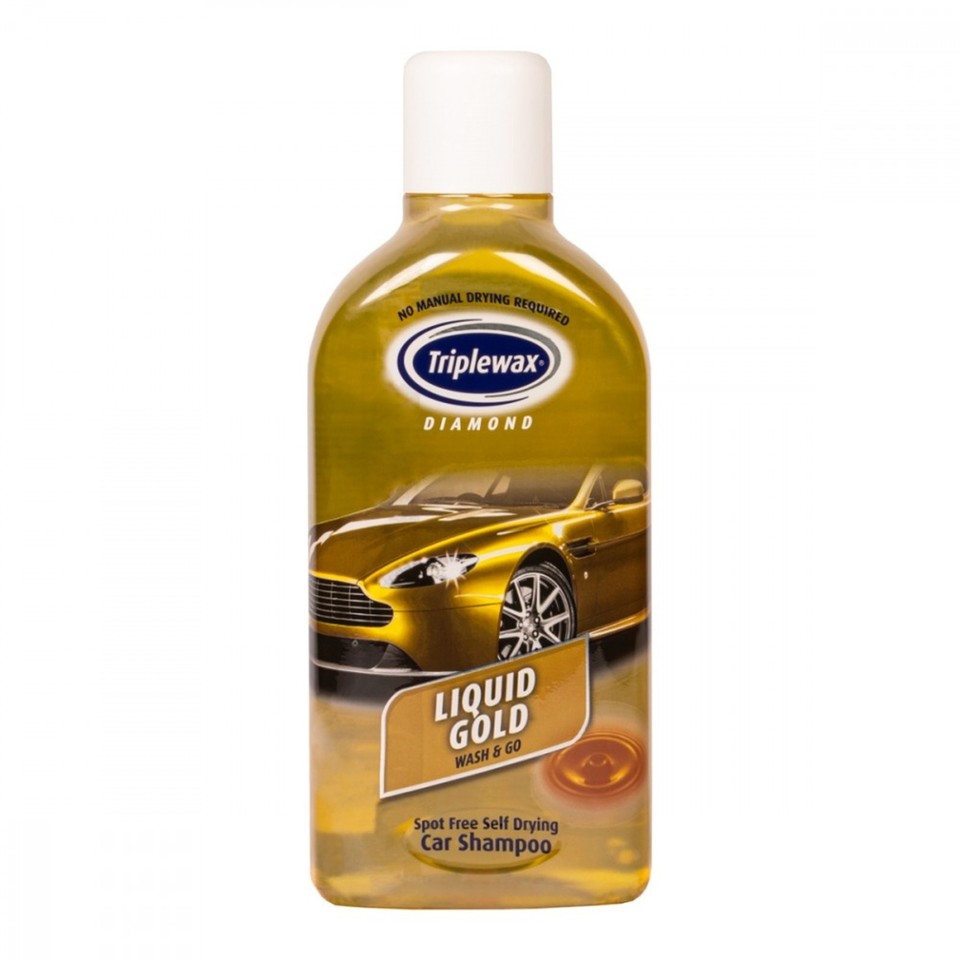 Triple Wax Diamond Liquid Gold Car Shampoo Water Sheeting Shine Streak ...