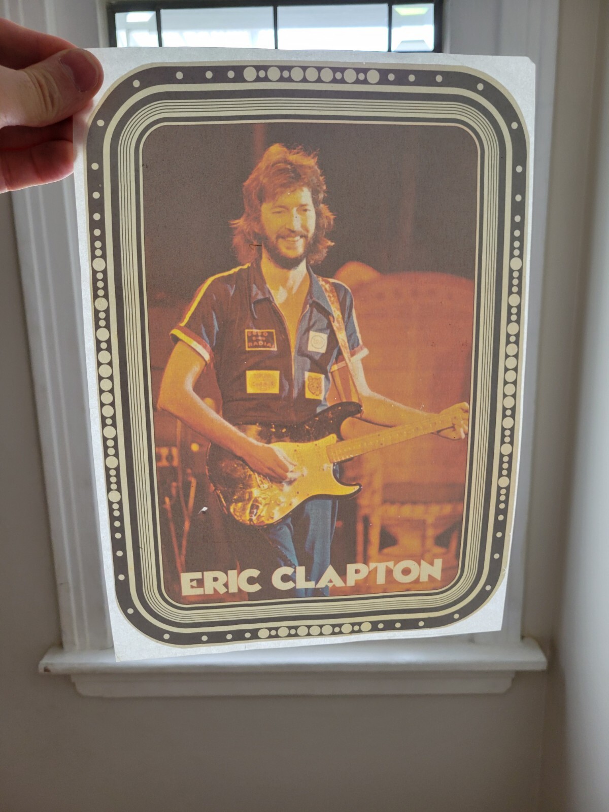 Original Vintage 1976 Eric Clapton Iron On Transfer G… - Gem