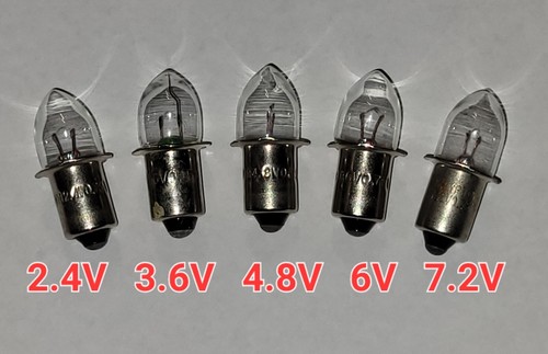 5x Krypton Torch Bulbs - Available in 2.4V, 3.6V, 4.8V, 6V, 7.2V. | eBay