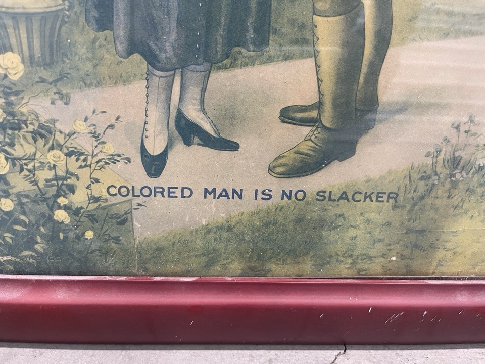 WWI Poster Colored Man Is No Slacker African American Soldier Army ...