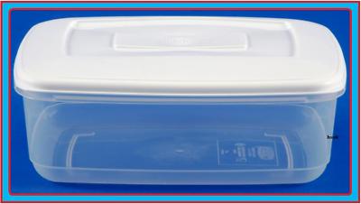 4L RECTANGLE PLASTIC FOOD STORAGE BOX TUB CONTAINER LID CANISTER STORER ...