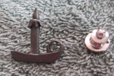 Vintage Pewter Christmas Candle Lapel Pin | eBay