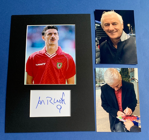 IAN RUSH FC Liverpool In-person signed Briefkarte/Passepartout 20x30 ...