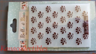 Trimcraft Belle & Boo A6 Embossing Folder New! Flowers background ...