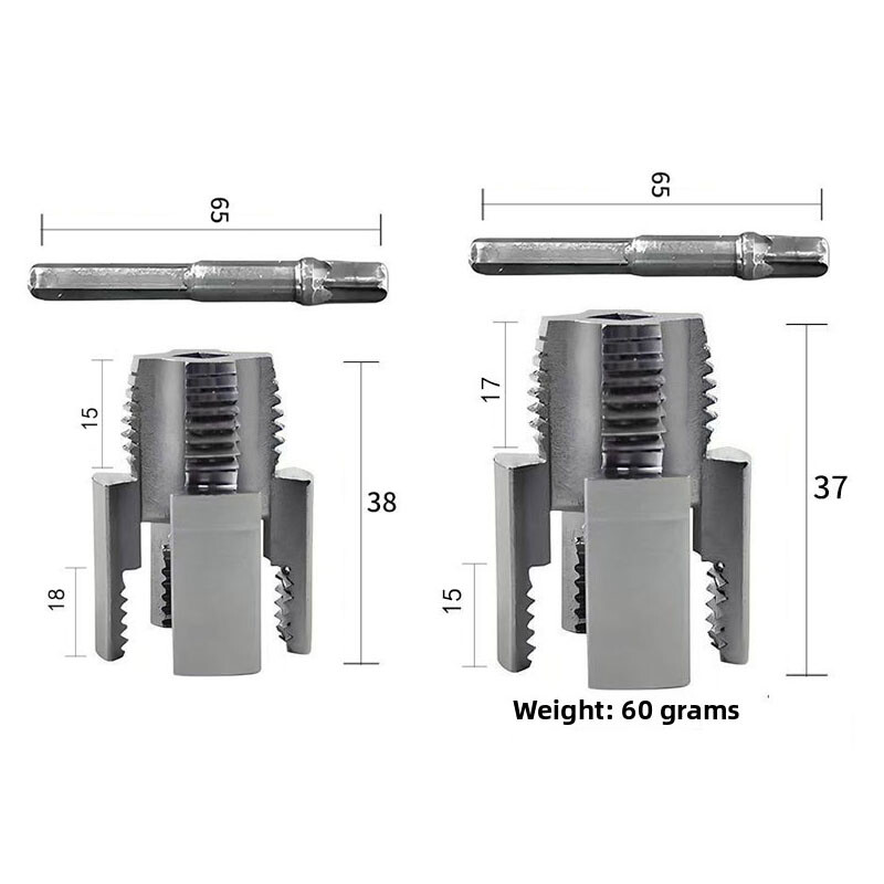 Integrated Internal & External Pipe ThreadingTool, PVC Pipe -Threader ...