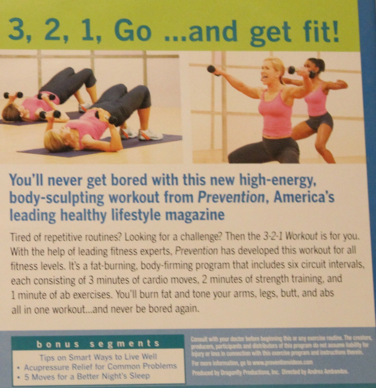 10 Prevention workout DVD lot dance yourself thin belly butt thigh yoga ...