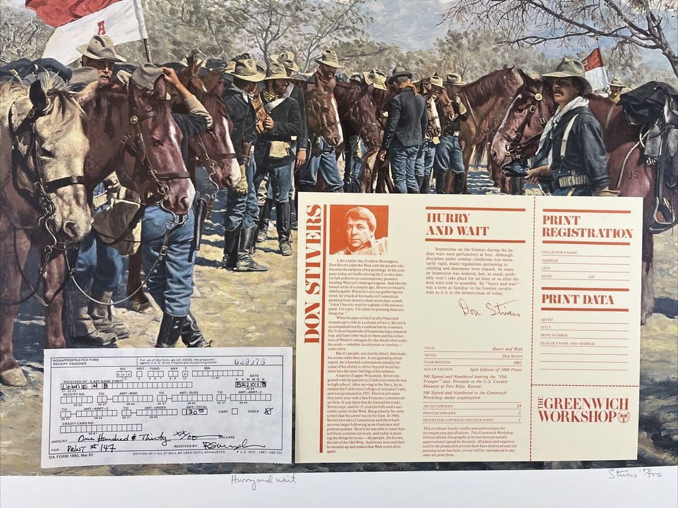 Don Stivers "Hurry and Wait" Limited Edition Hand-Signed Print #147/500 ...