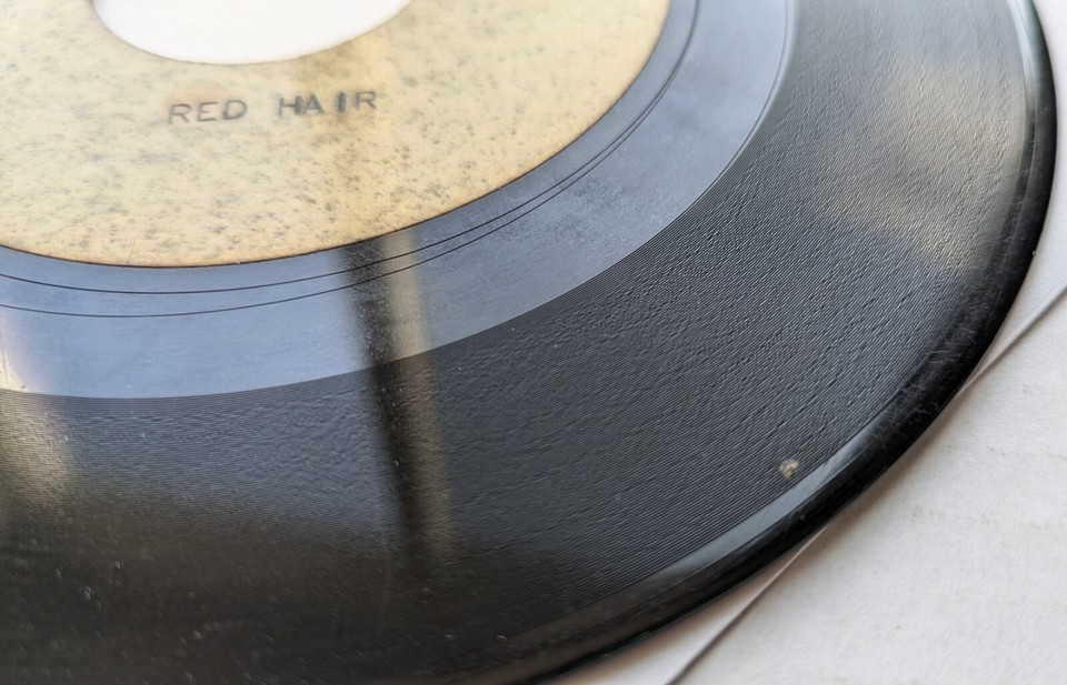 Acetate Unknown Artist TEEN BOPPER Red Hair BELL 1963 Vinyl 7" 45RPM G+ ...