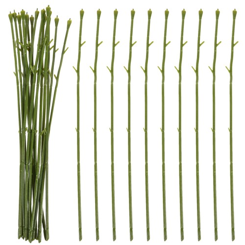50 Pcs Artificial Flower Stem Bouquet Making Floral Stems Office Diy ...