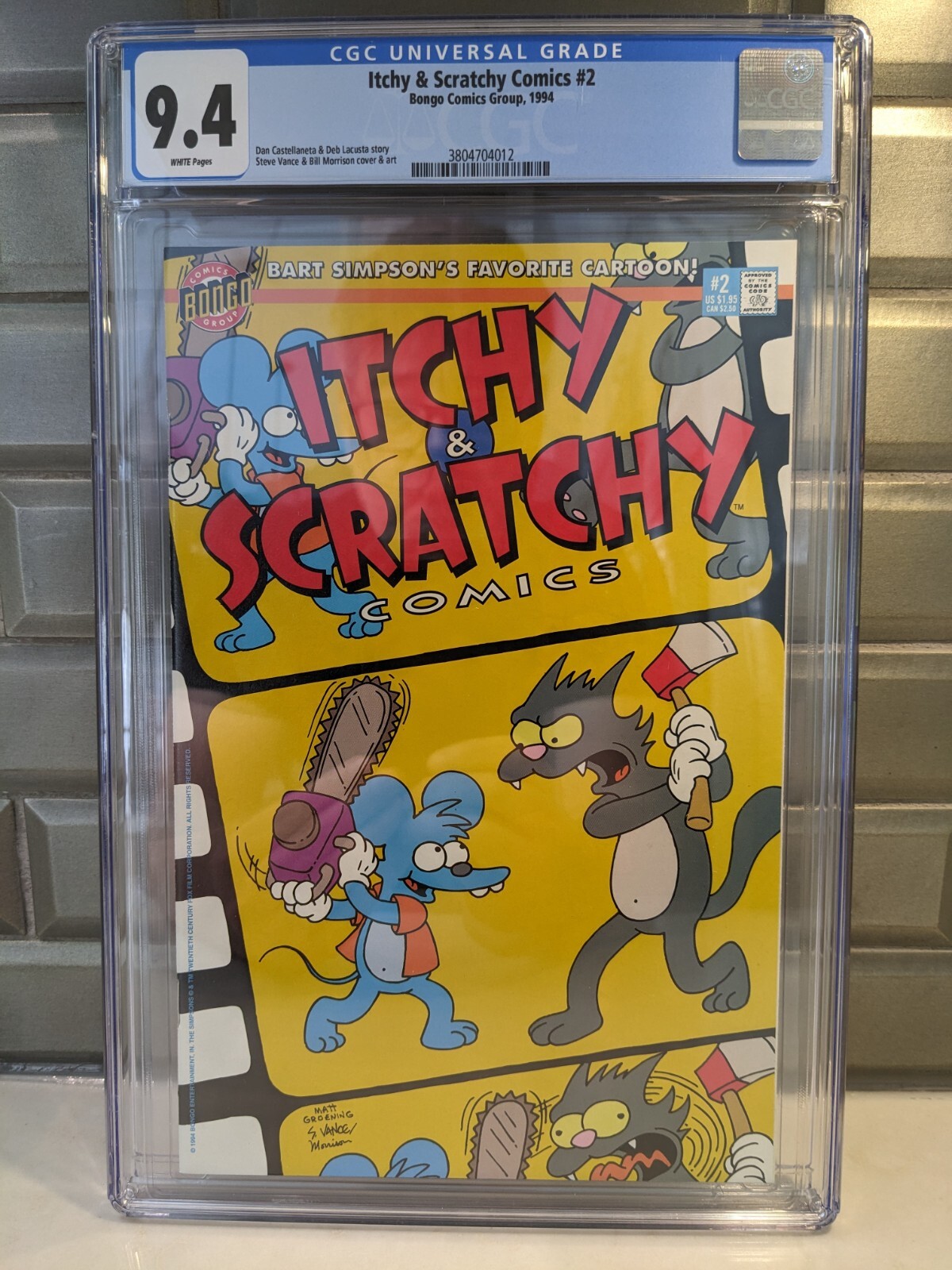 Itchy & Scratchy #2 (Feb. 1994) Bongo Comics CGC 9.4 NM WP | eBay