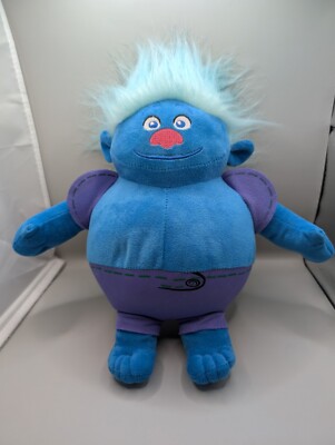 Dreamworks Trolls World Tour Biggie Blue Plush Character Doll 11" Toy ...
