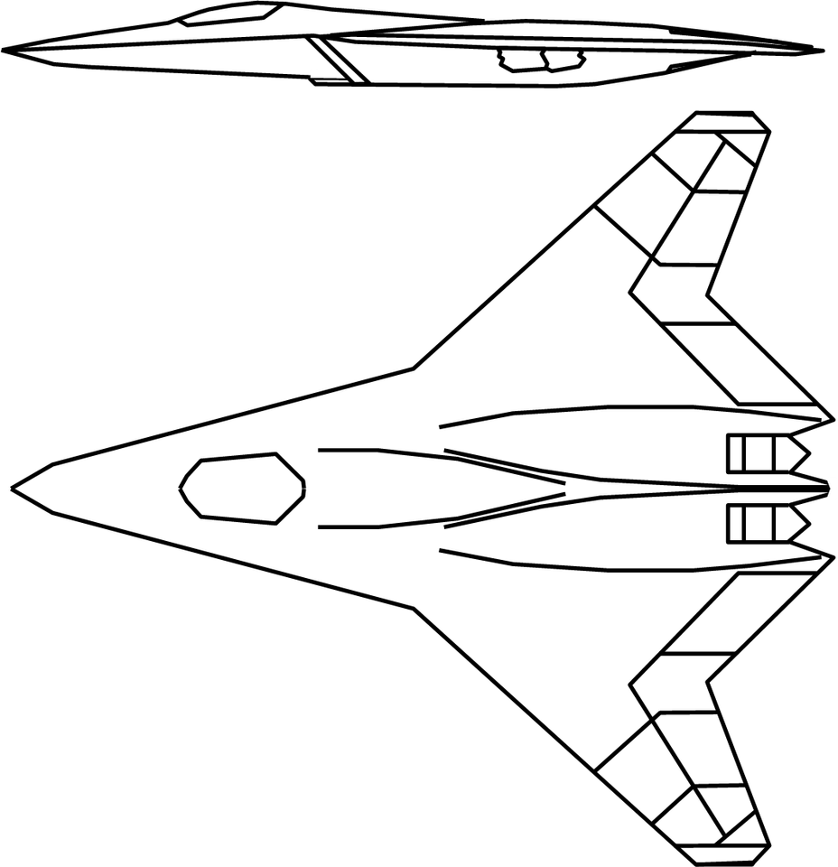 MicroDetail MD-68 1/700 Scale SAC J-50 / J-XDS 6th Gen Stealth Fighter ...