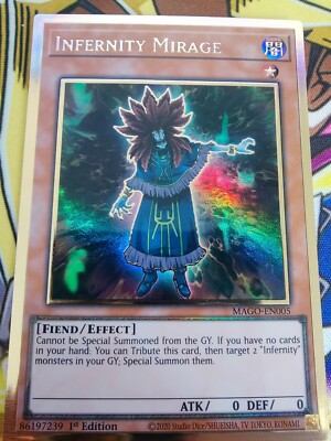 Yugioh! Infernity Mirage MAGO-EN005 Gold Rare 1st Ed | eBay