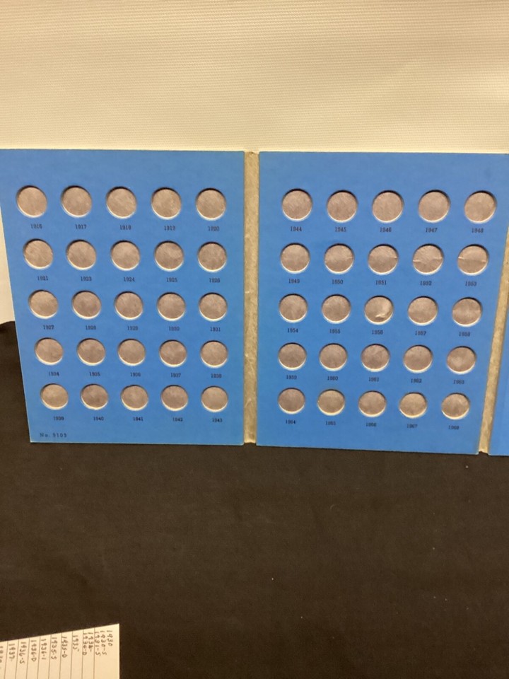 Vintage Whitman US One A Year Dime Collection 9103 1916 to 1979 and on ...