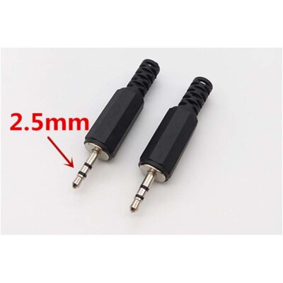 2.5mm Audio stereo Male Plug Jack Adaptor Connector Solde repair | eBay ...