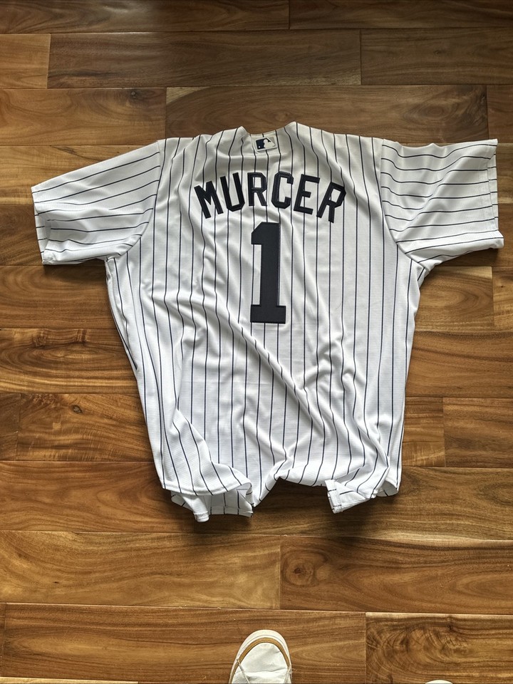 New York Yankee Pin Stripe Jersey Bobby Murcer Rare Size XL | eBay