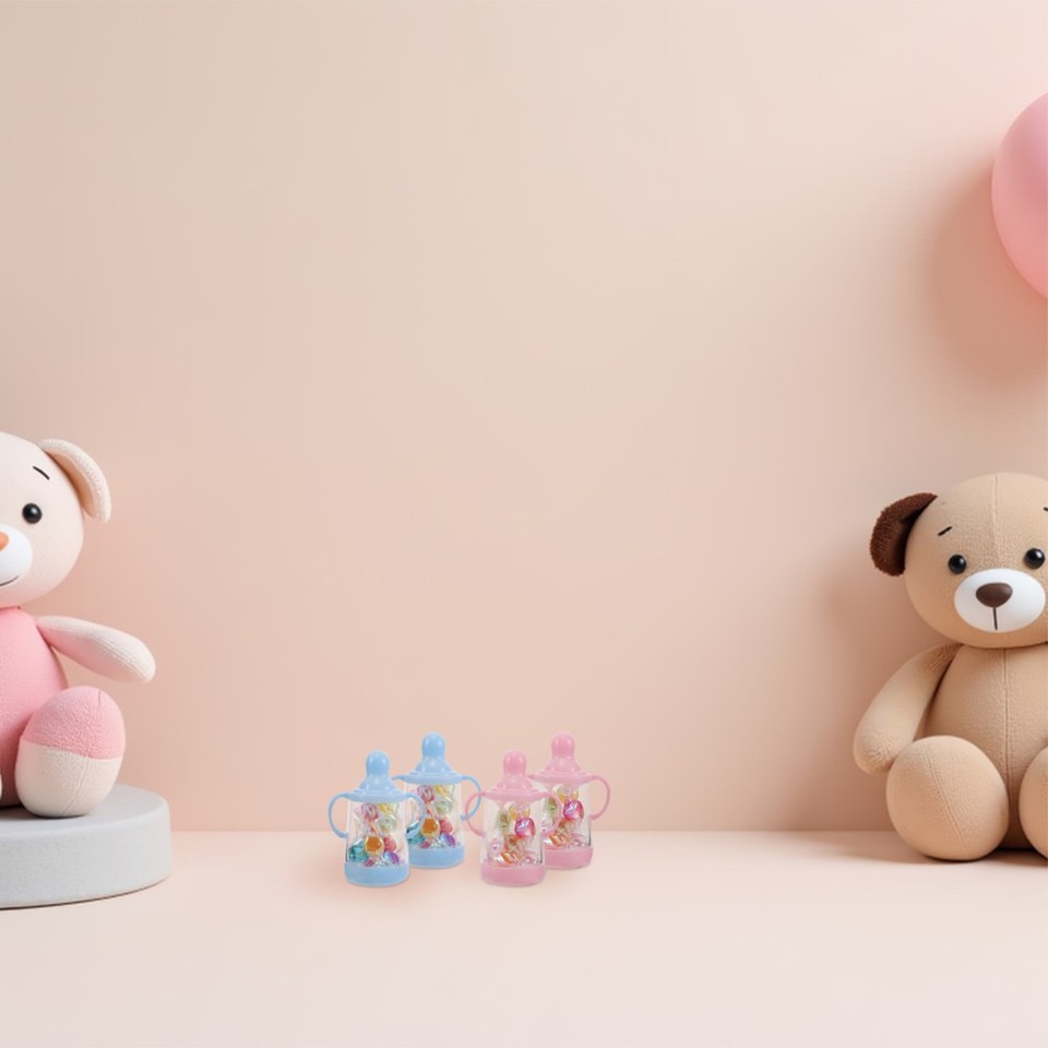 20pcs Baby Shower Favor Bottles, Milk Bottle Candy Box With Handle ...