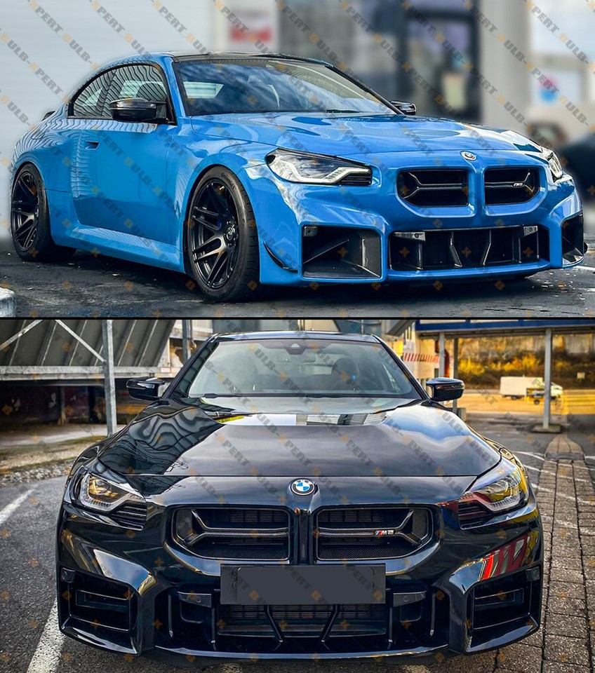 FOR 23-25 BMW G87 M2 CSL STYLE REAL CARBON FIBER FRONT NOSE KIDNEY ...