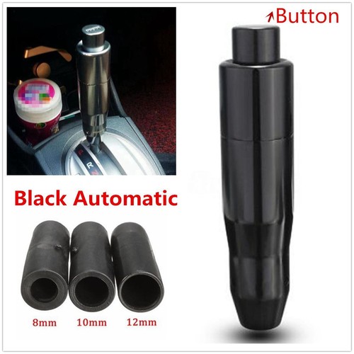 Universal Automatic AT Car Gear Shift Knob Shifter Lever Aluminum Black ...