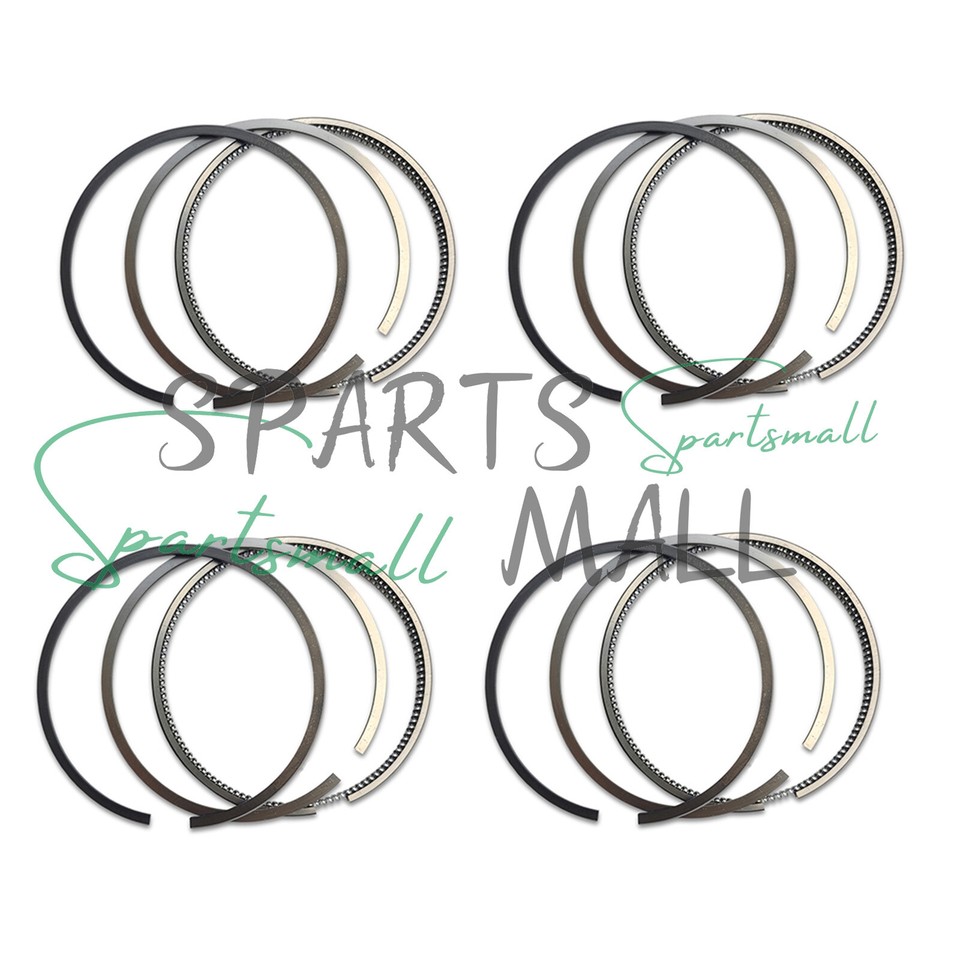 4PCS Piston + Piston Rings For Mitsubishi 4D32 4D32T Engine 52mm STD ...