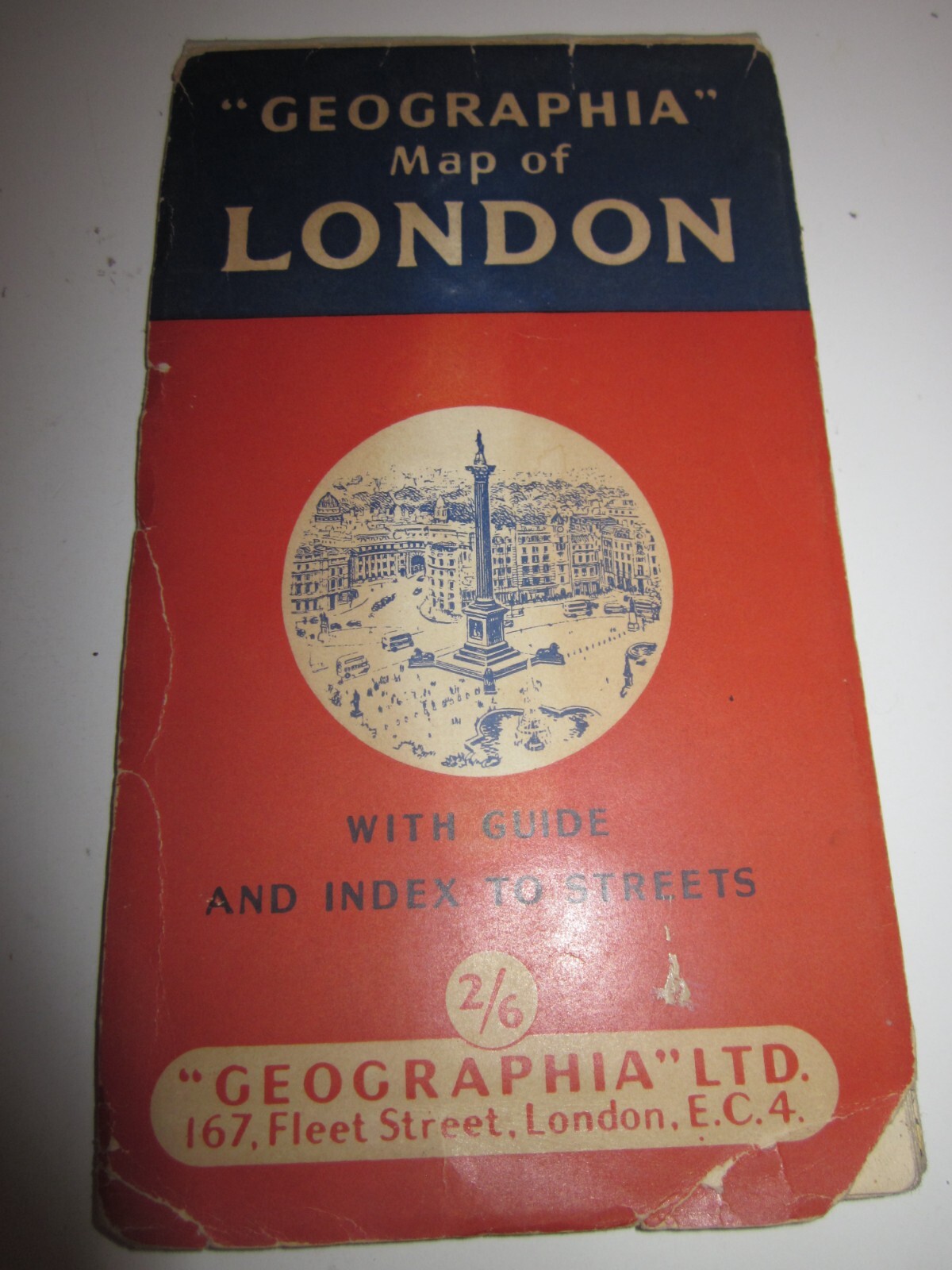 Vintage Geographica map of London with Old | Grelly USA