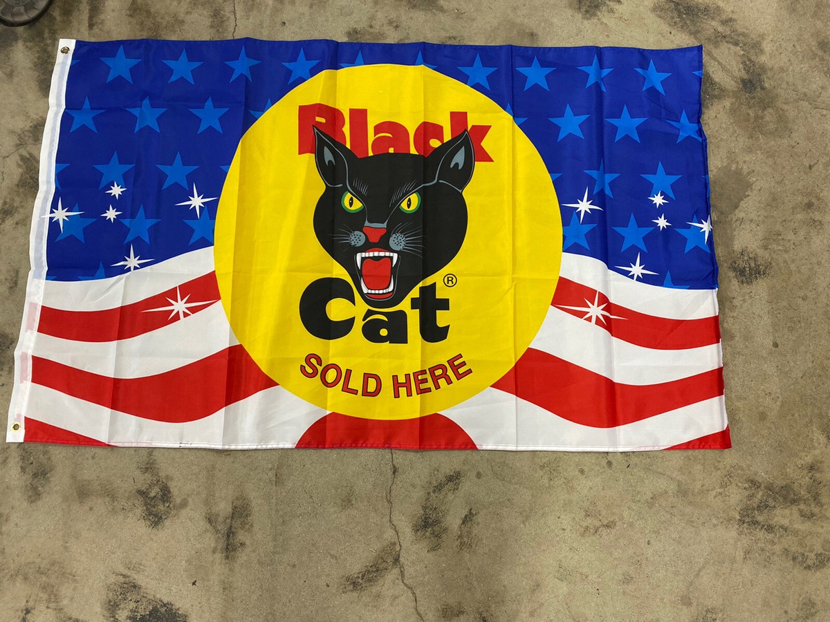 Black Cat Fireworks Logo Retro Black Cat Retro Fireworks Vintage