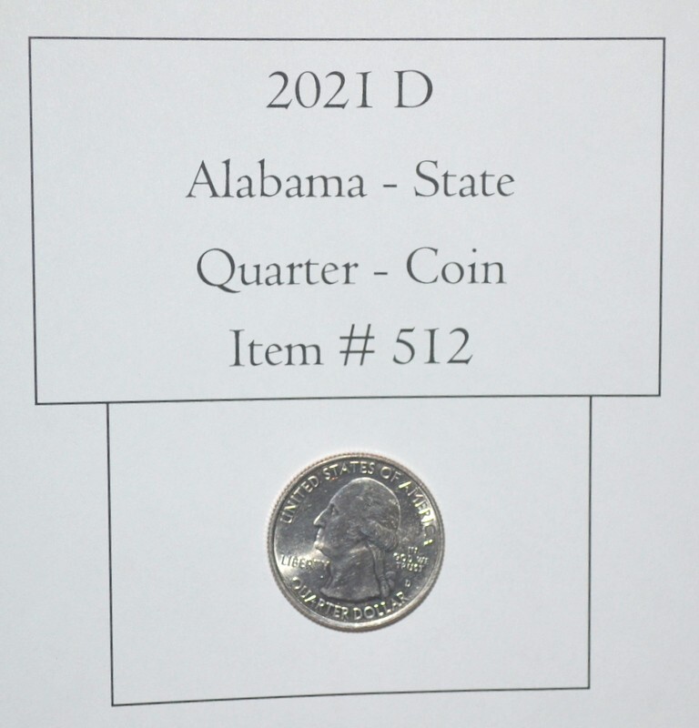 2021 D – Alabama State Quarter, # 512, quarter, rare quarters, rare ...