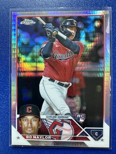 2023 Topps Chrome Bo Naylor Prism Refractor Rookie Card RC #54 & Base ...